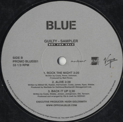 Blue - Guilty Sampler [12"] – Morpho Records