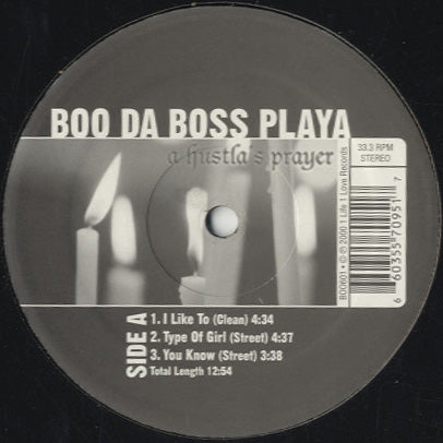 Boo The Boss Playa - A Hustla's Prayer [12"] – Morpho Records