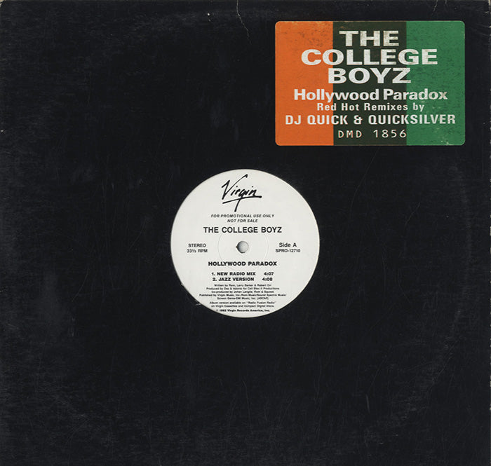 The College Boyz - Hollywood Paradox [12"] – Morpho Records