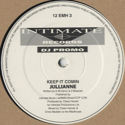 Julianne - Keep It Comin [12"] – Morpho Records