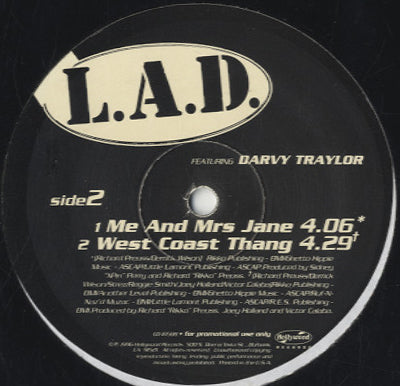 L.A.D. - Ridin' Low (Album Sampler) [12"] – Morpho Records