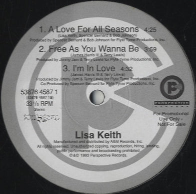 Lisa Keith - Album Sampler [12"] – Morpho Records