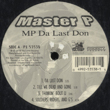 Master P - MP Da Last Don [LP] – Morpho Records