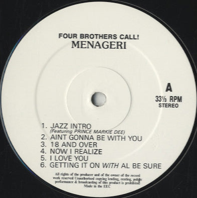 Menageri - Four Brothers Call ! [LP] – Morpho Records