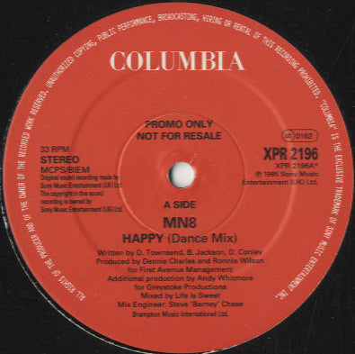 MN8 - Happy [12"] – Morpho Records