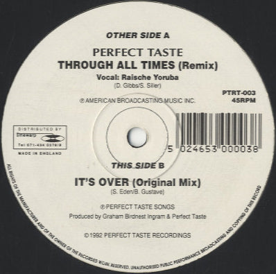 Perfect Taste - Through All Times (Remix) [12"] – Morpho Records