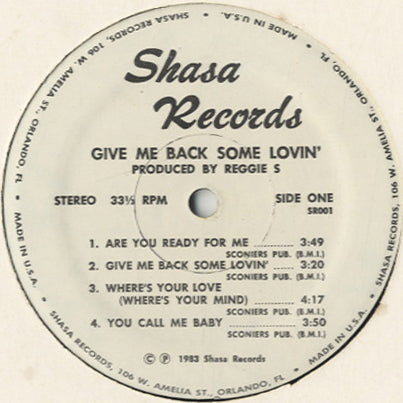Reggie S - Give Me Back Some Lovin' [LP] – Morpho Records