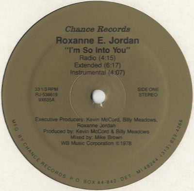 Roxanne E. Jordan - I'm So Into You / Who Do You Think I Am [12 ...