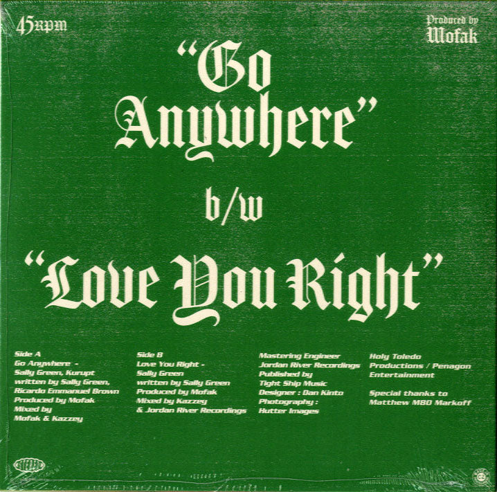 Sally Green - Go Anywhere / Love You Right [7"] – Morpho Records