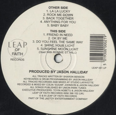 Sharon Benson - Sharon Benson [LP] – Morpho Records