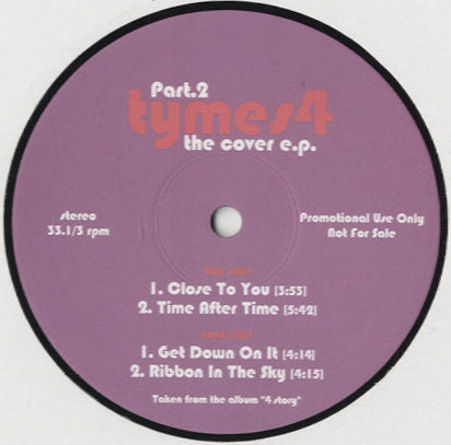 Tymes 4 - The Cover E.P. Part. 2 [12"] – Morpho Records