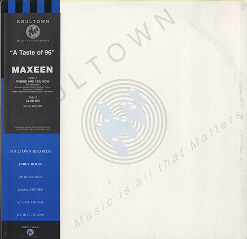 Maxeen - Where Are You Now [12"] – Morpho Records