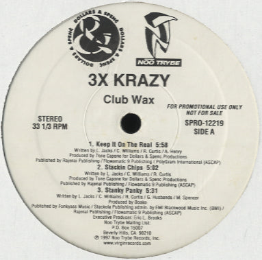 3X Krazy - Stackin Chips [12"] – Morpho Records